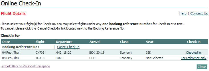 CX OLCI showing TG flight - FlyerTalk Forums